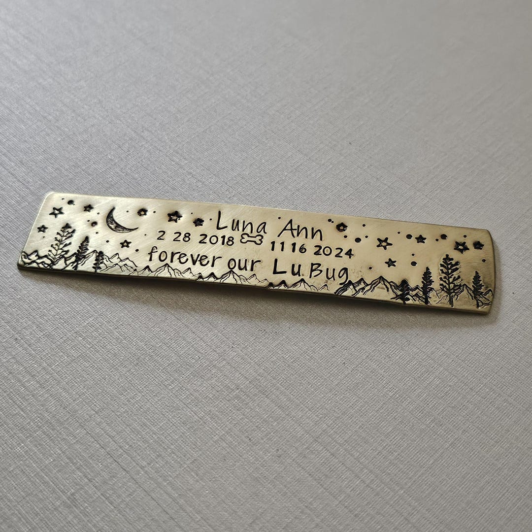 Kennel Name Plate, 3/4"x3", Crate Name Plate, Pet Crate Name Tag ...