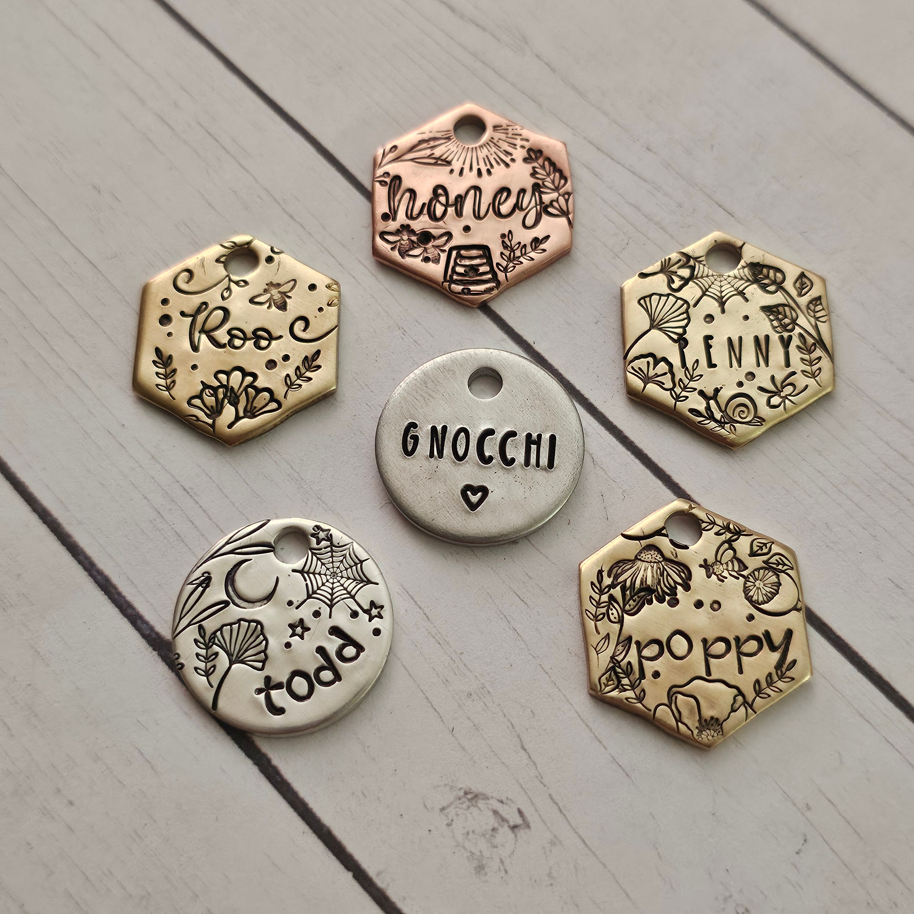SMALL PET Tags – Cat Tag & Small Dog Tag, 3/4 Pet ID Tag, Tag for Small ...