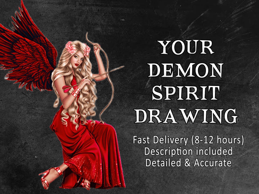 Demon Spirit Drawing and FREE Reading, 12-hour Delivery, Messages From ...