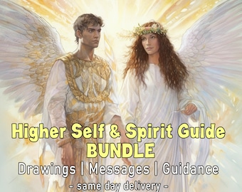 Psychic Spirit Guide Sketch With a Message delivered Same - Etsy