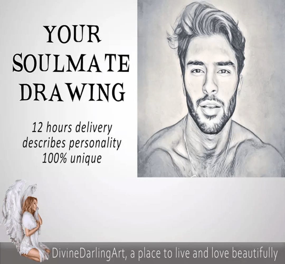 Soulmate Drawing and FREE Description in 12 Hours, Psychic Artist With ...