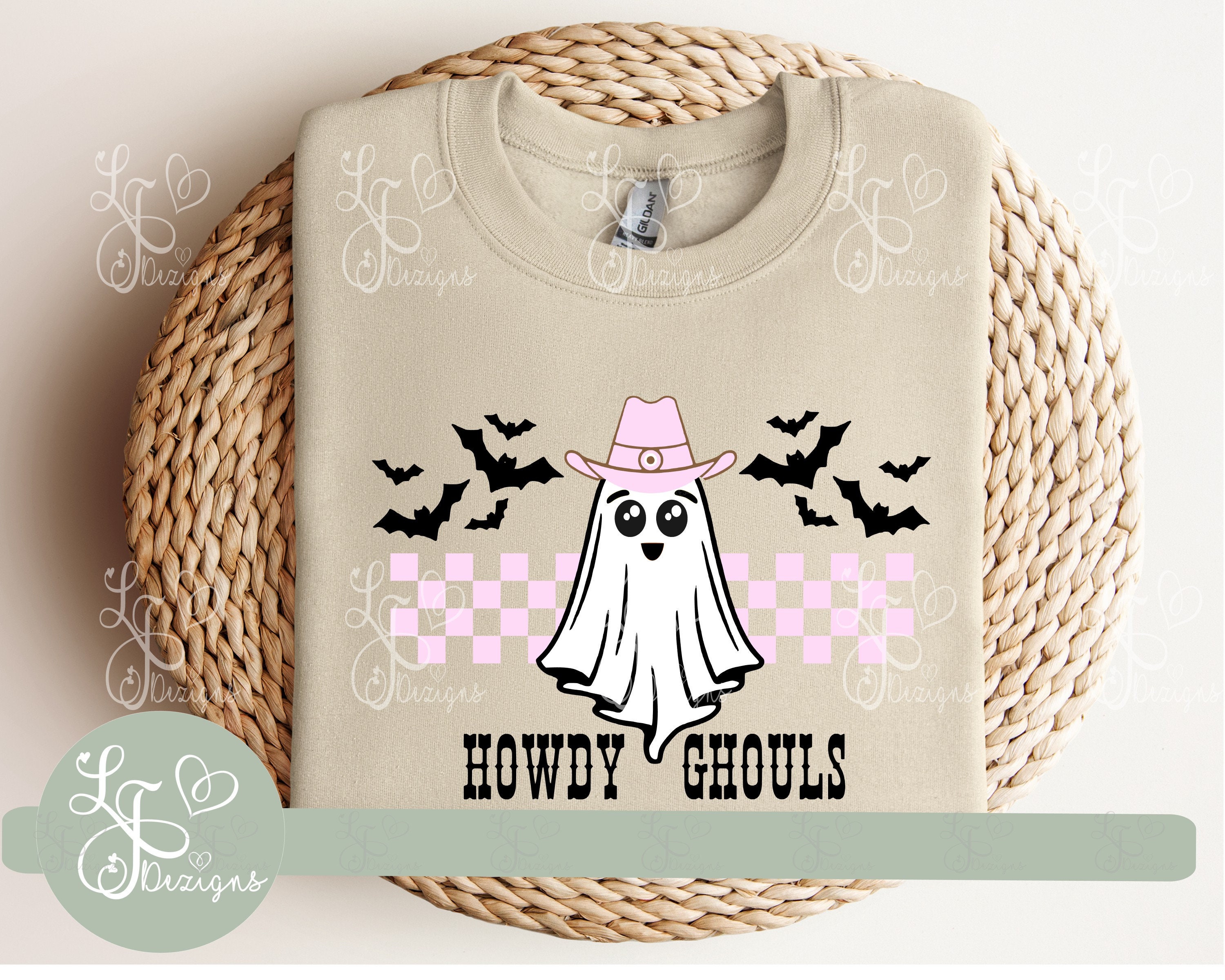 Howdy Ghouls Png Cute Ghost Png Retro Halloween Png Cute - Etsy