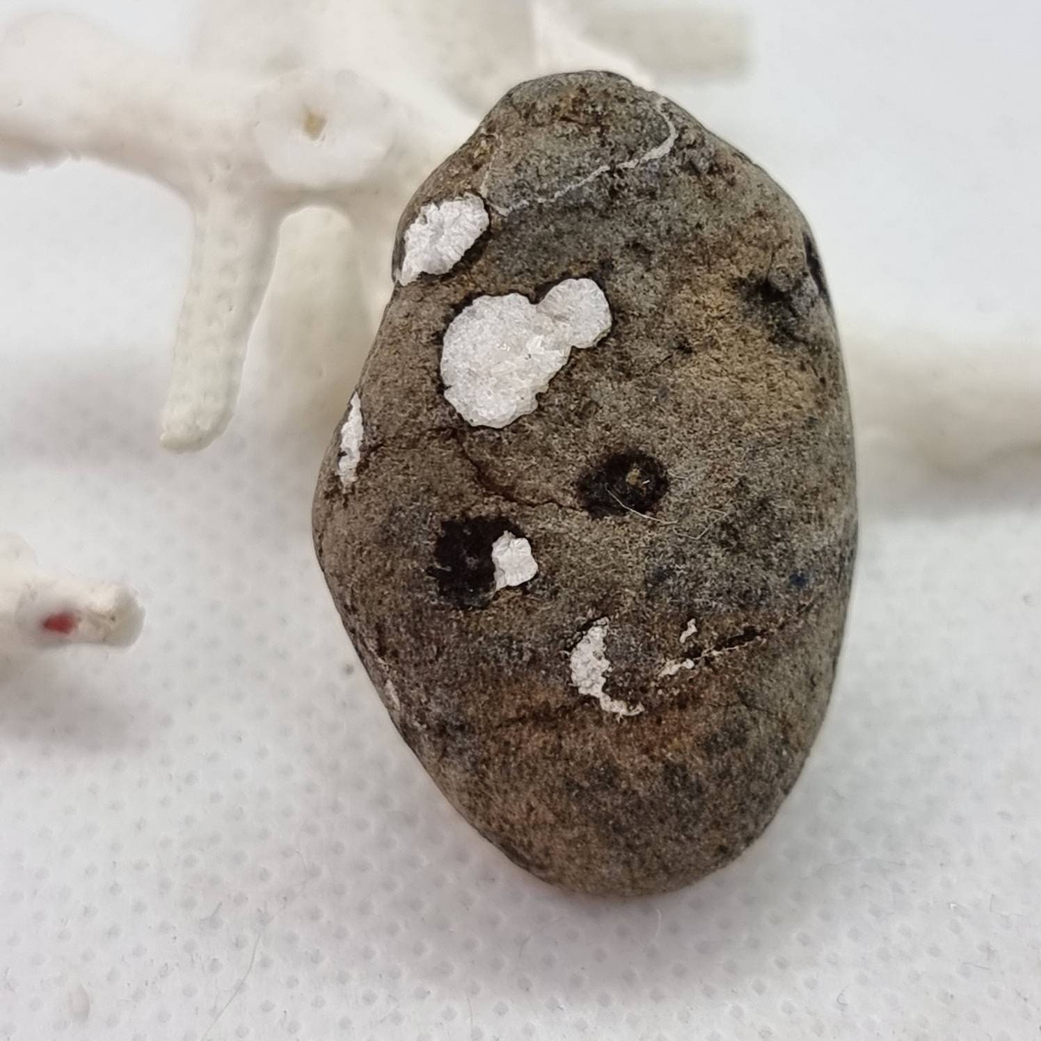 Irish Wishing Stone. Unique Celtic Lucky Stone. Grey and White - Etsy