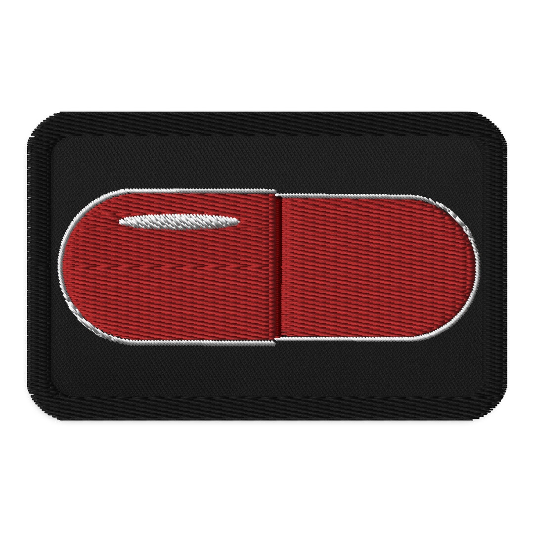Red Pill Embroidered Patches!!! - Etsy