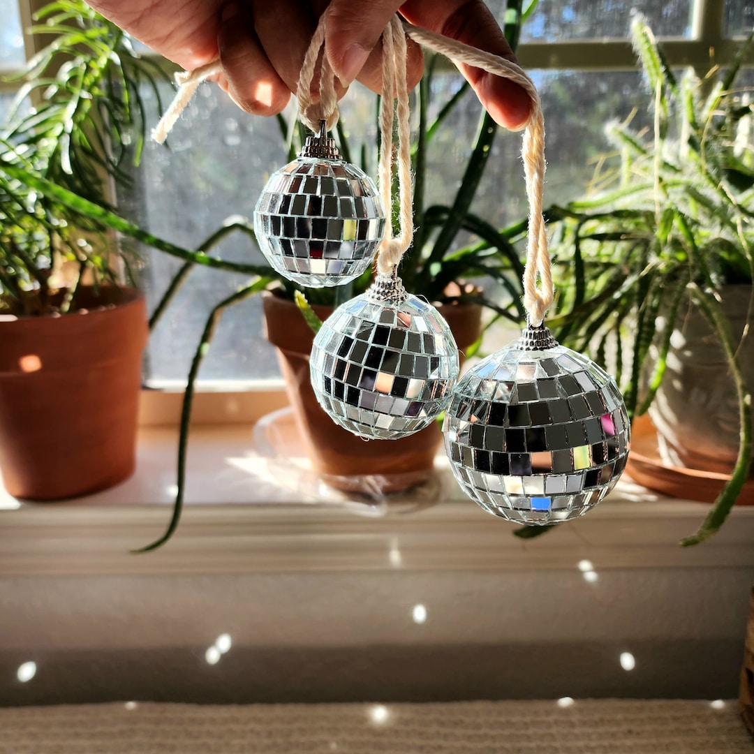 Disco Ball Car Charm and Boho Home Decor Accessory | Retro Car ...