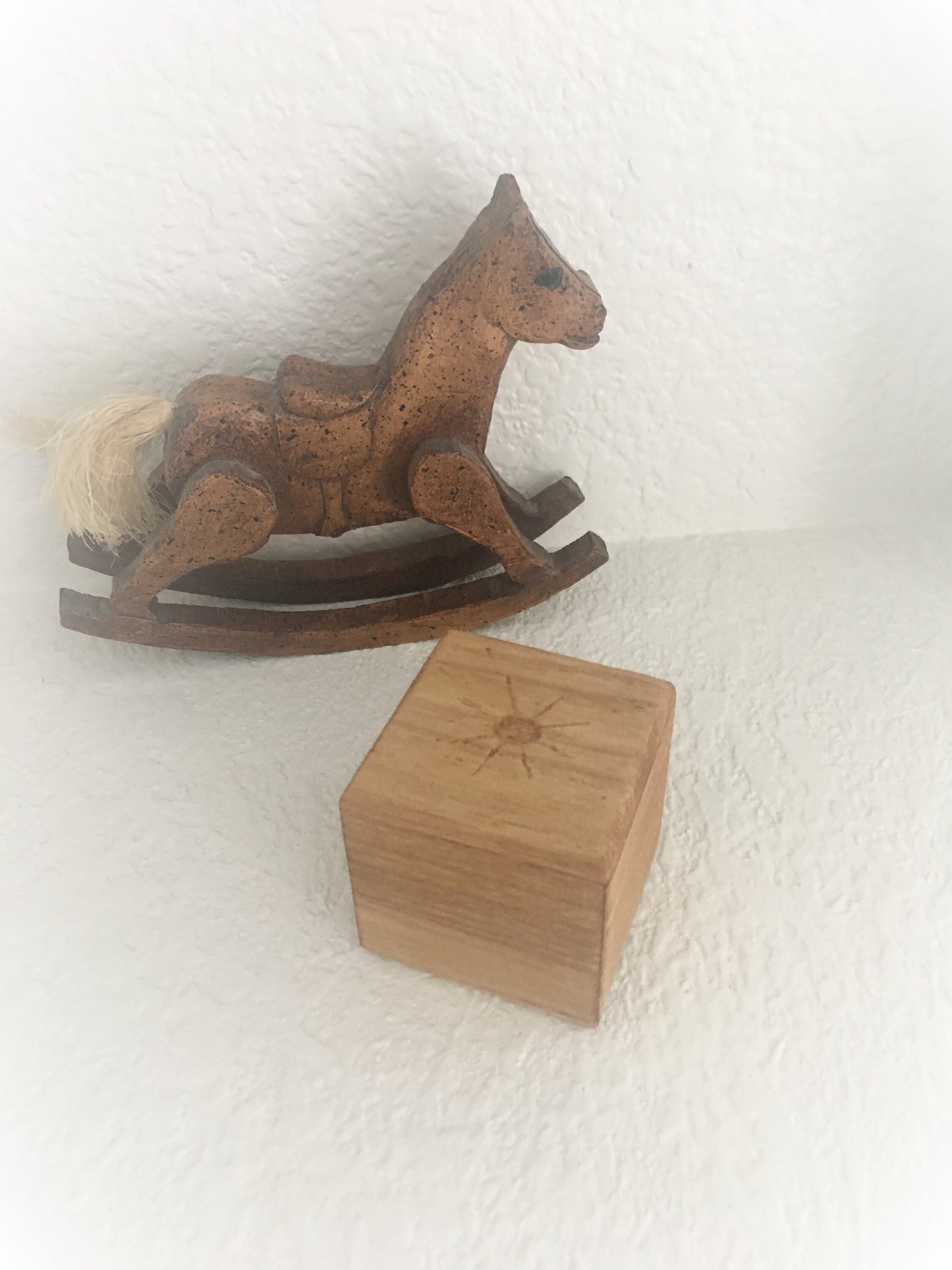 Wood Essential Oil Block Tea Stained Wood Block for Essential | Etsy