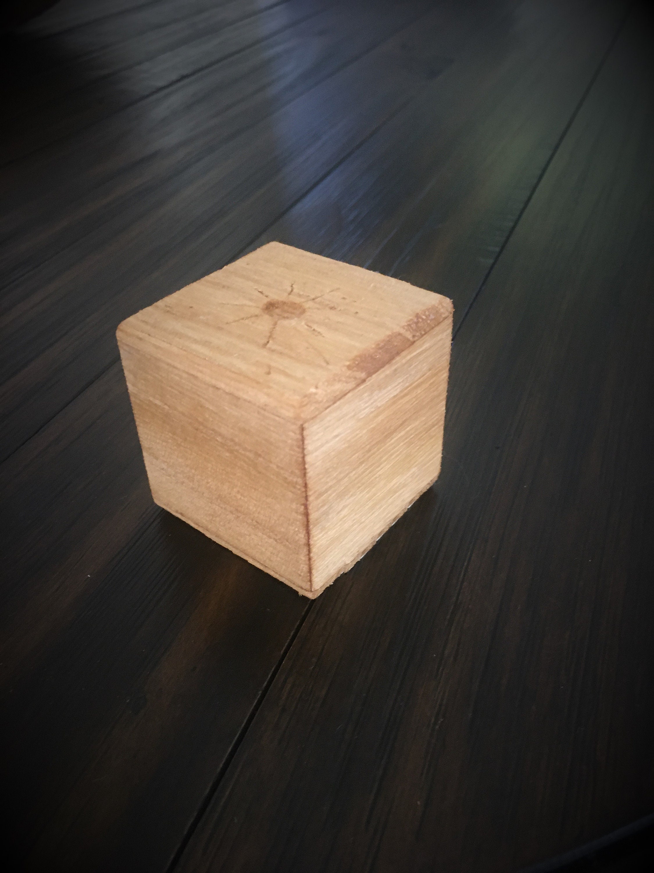 Wood Essential Oil Block Tea Stained Wood Block for Essential | Etsy