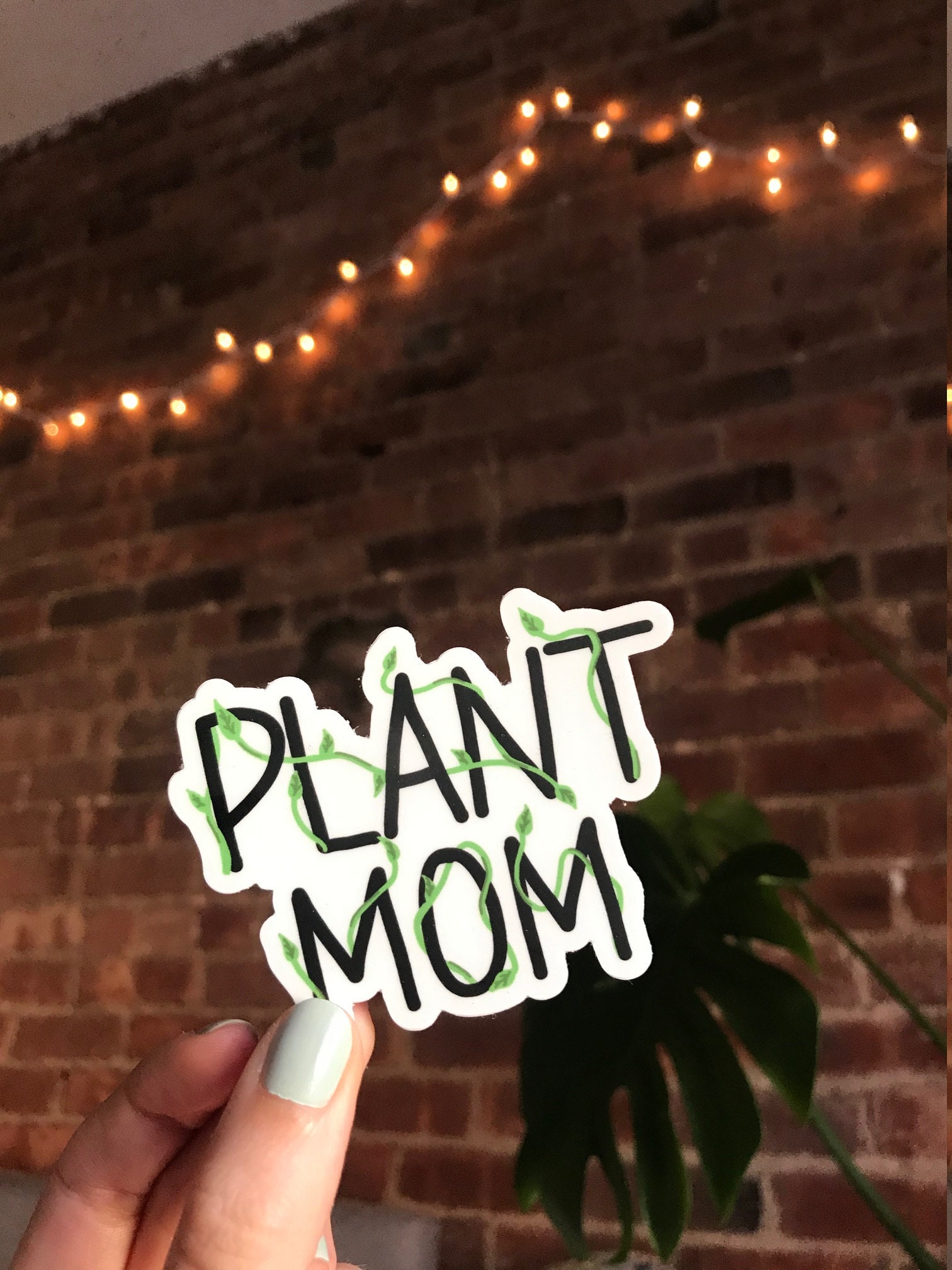 Plant Mom Sticker / Plant Mom Decal / Waterbottle Sticker / - Etsy España
