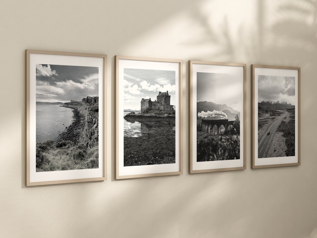 Set of 4 Scotland Prints, Scottish Photographs, Travel Prints, Home ...
