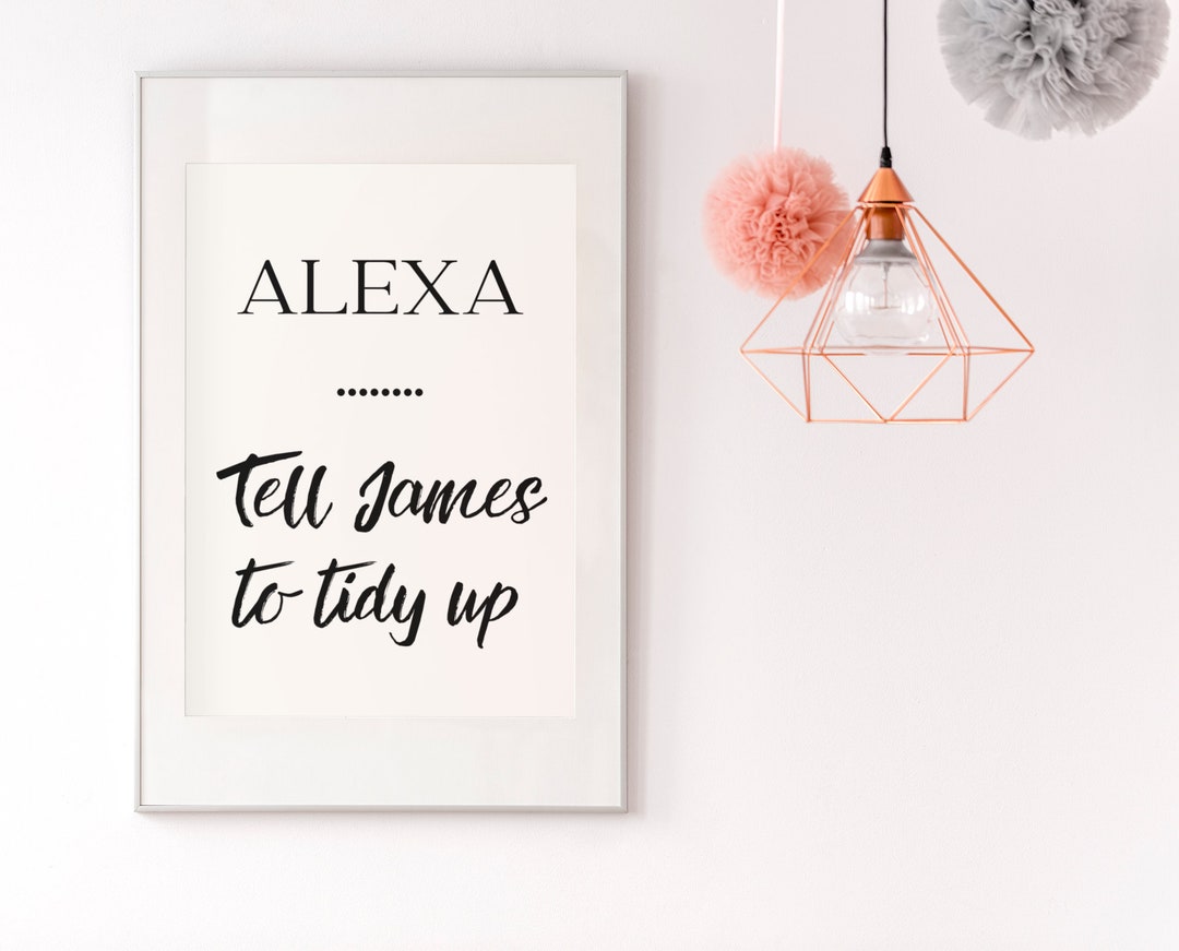 Personalised Print, Kitchen Poster, Wall Art, Alexa Poster, Home Decor ...