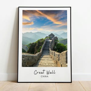 Set of 7 Modern Wonders of the World Prints, Colour City Prints, Travel ...