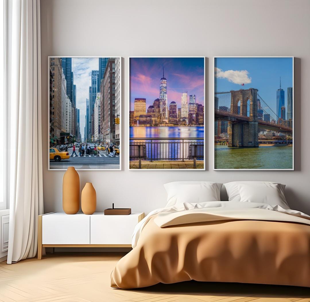 New York City Set of 3 Prints - Etsy
