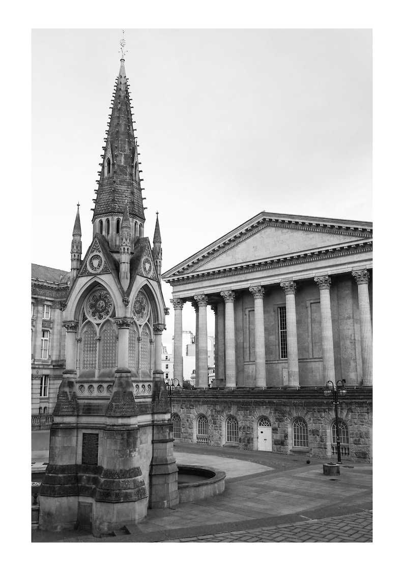 Birmingham Set of 3 Black and White City Posters - Etsy UK