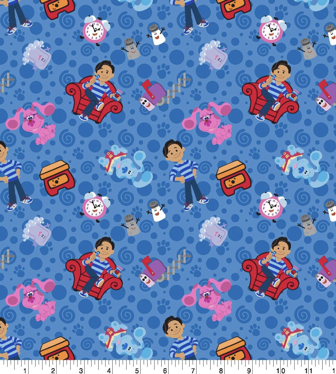 Blues Clues Cotton Fabric Fat Quarter - Etsy
