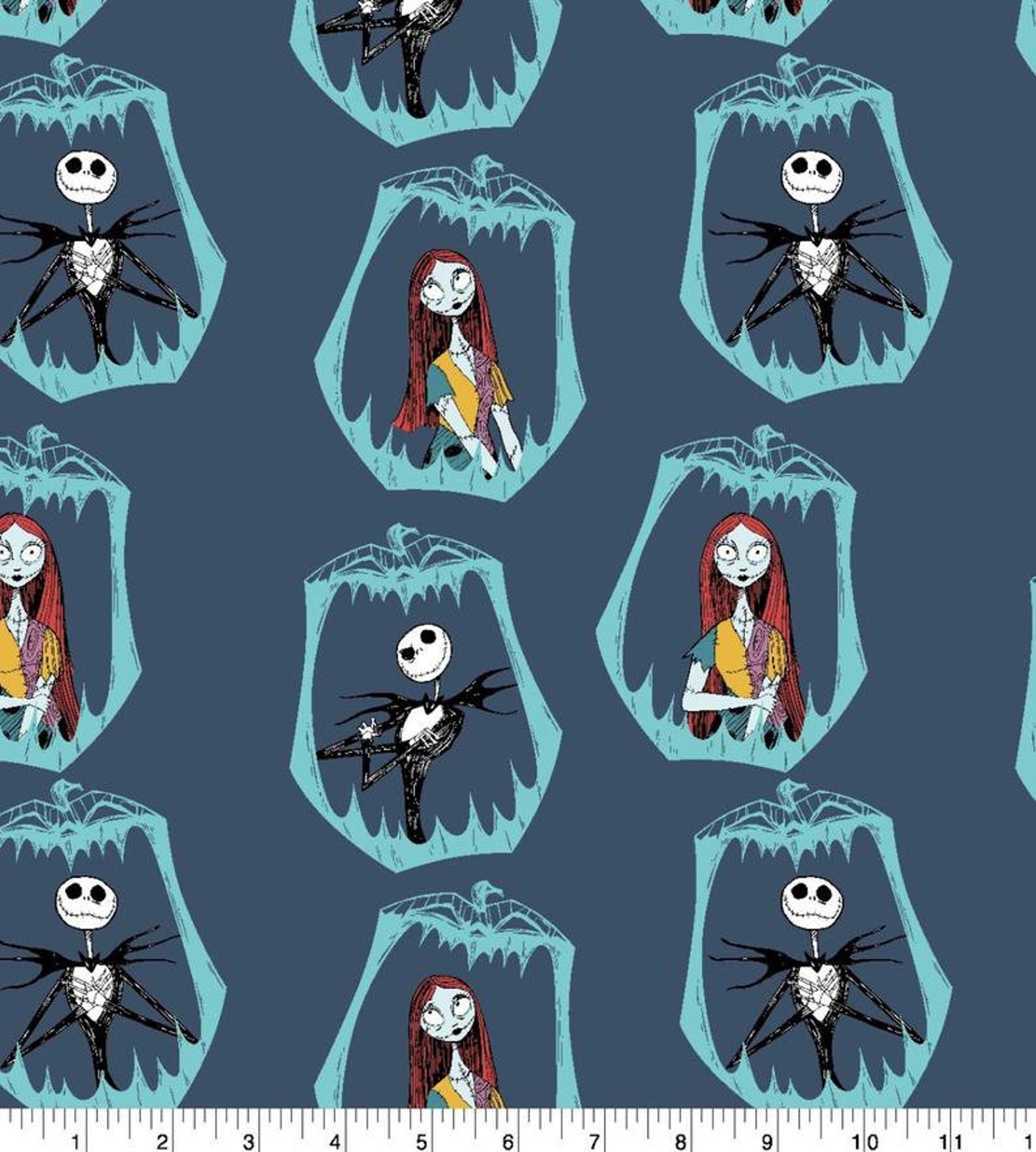 Nightmare Before Christmas Cotton Fabric - Etsy