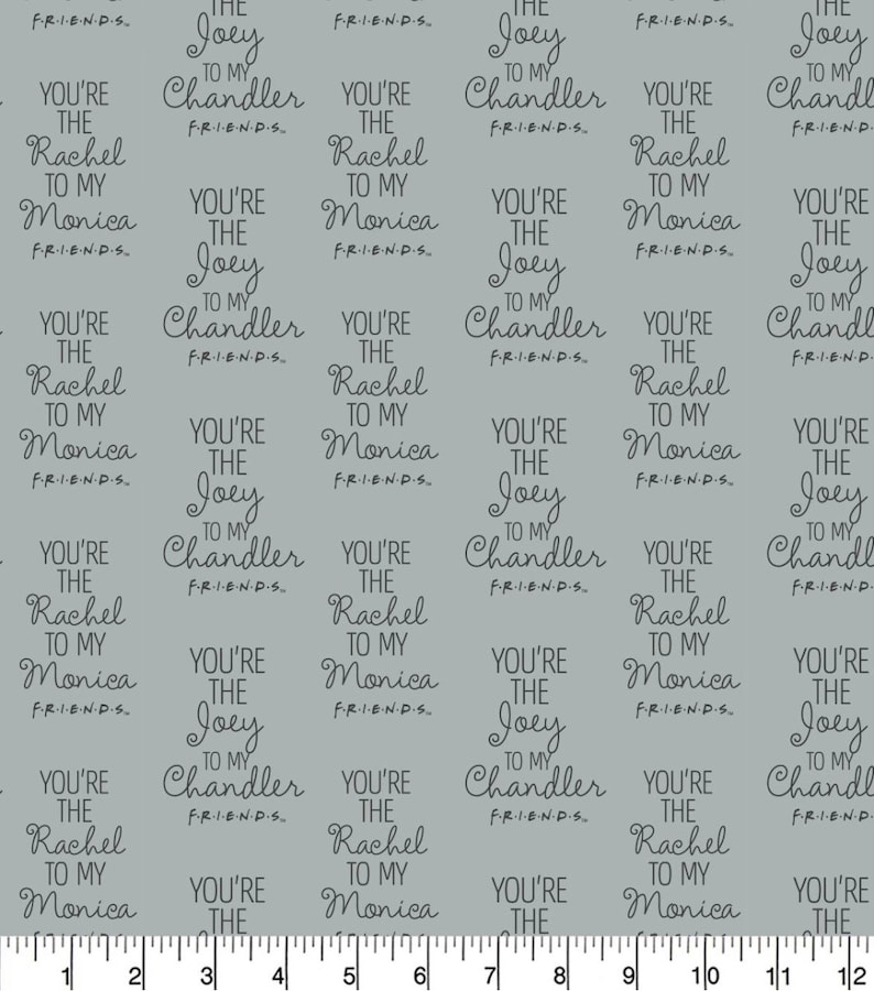 Friends Fabric Fat Quarter - Etsy