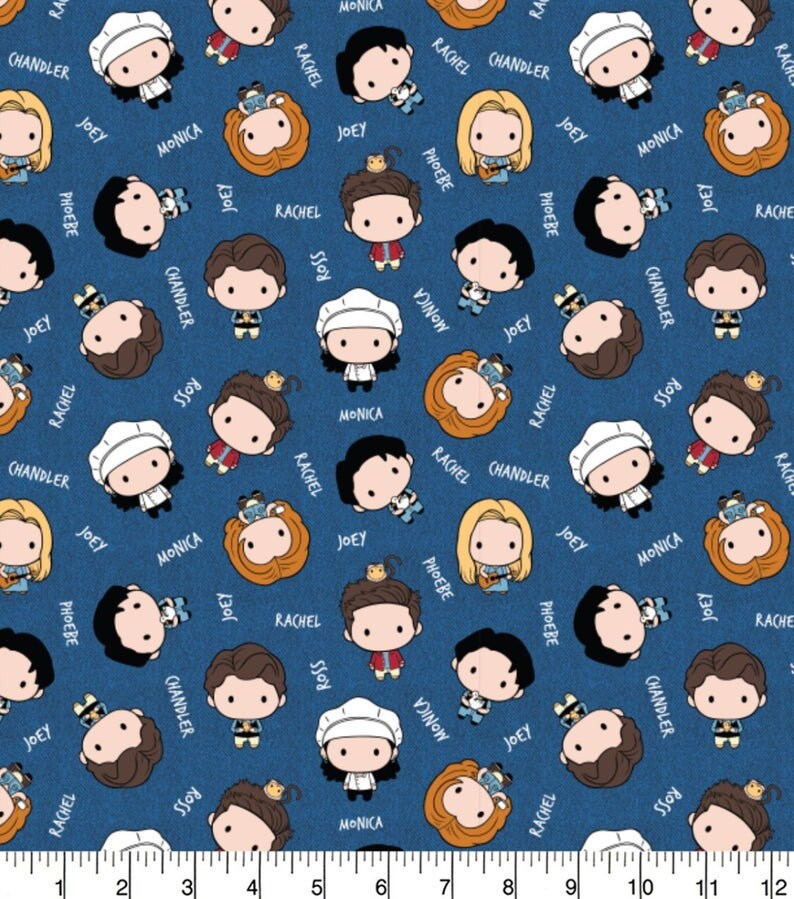 Friends Cotton Fabric 1/4 Yard - Etsy
