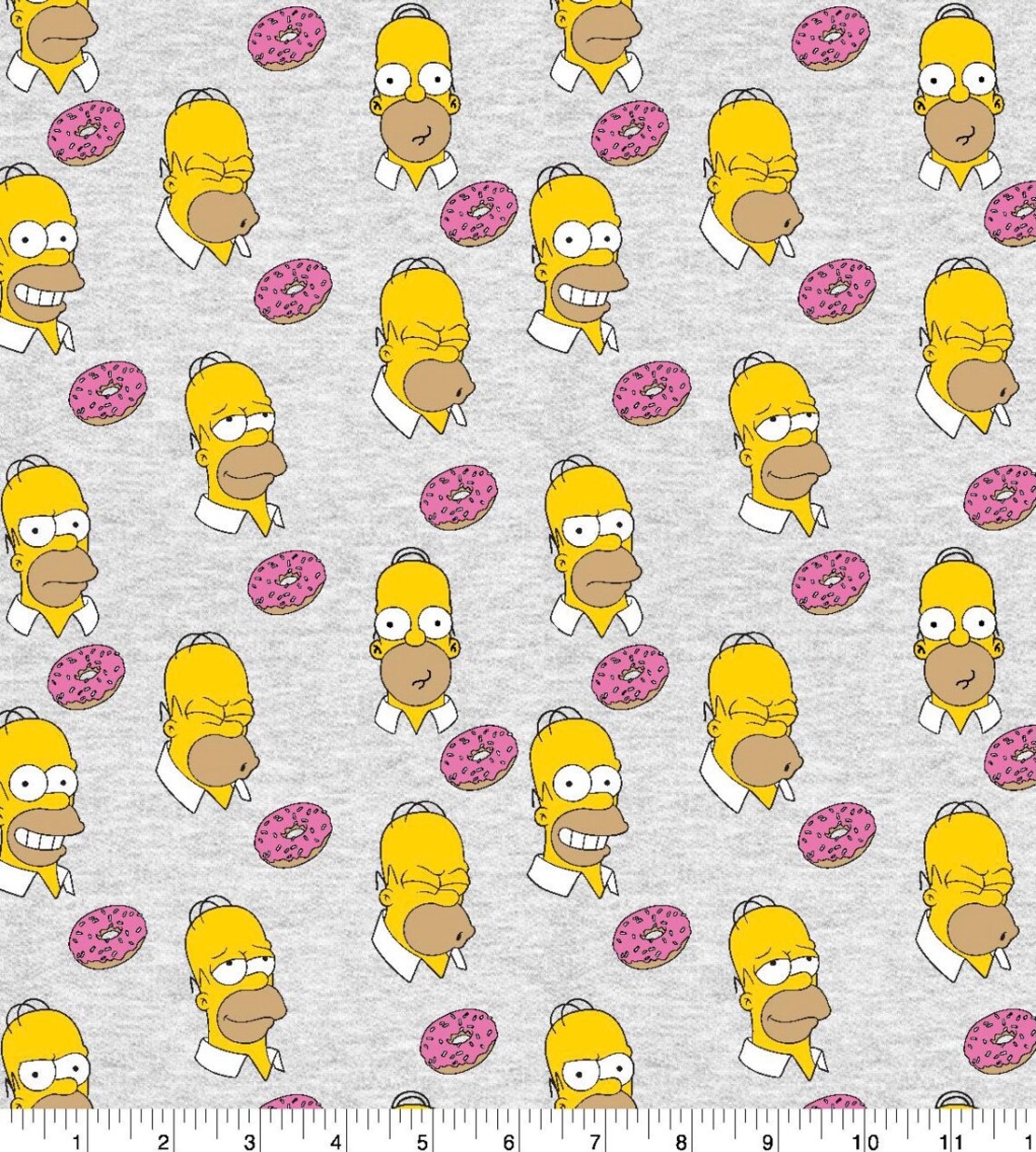The Simpsons Cotton Fabric Fat Quarter - Etsy Canada