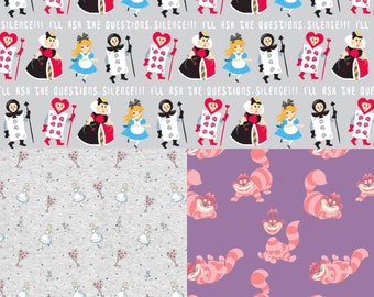 Wonderland Fabric Alice With Red by Pond Ripple Wonderland - Etsy