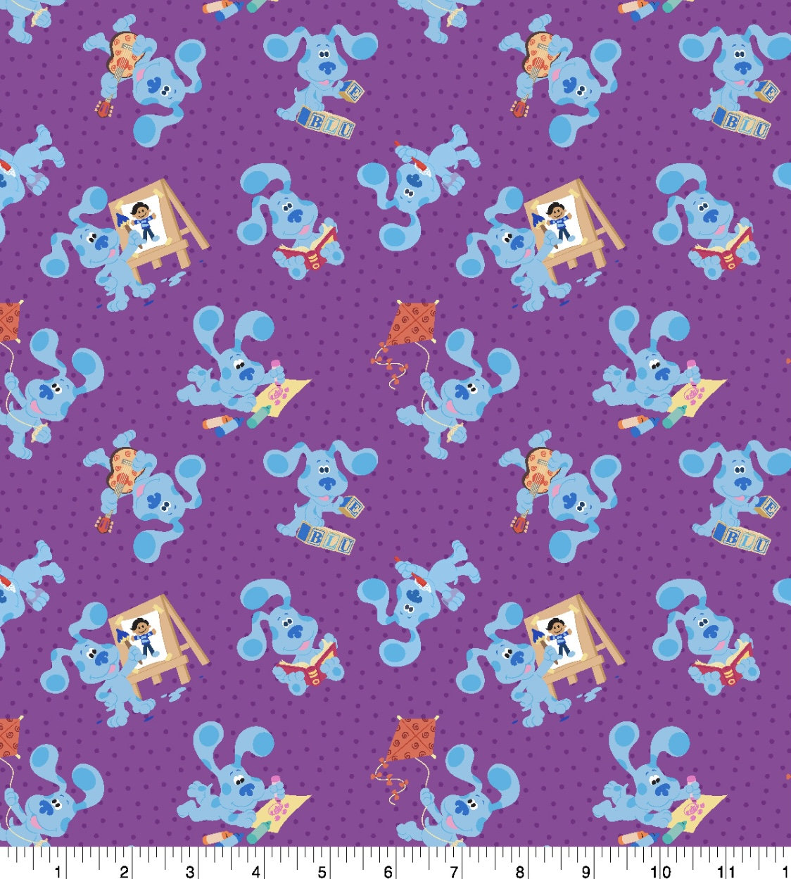 Blues Clues Cotton Fabric Fat Quarter - Etsy