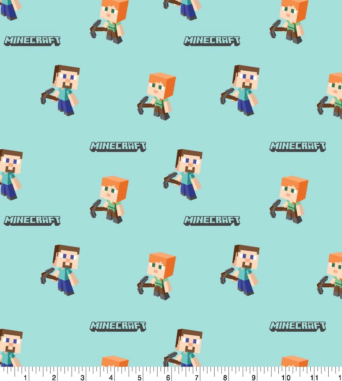 Minecraft Cotton Fabric Fat Quarter - Etsy