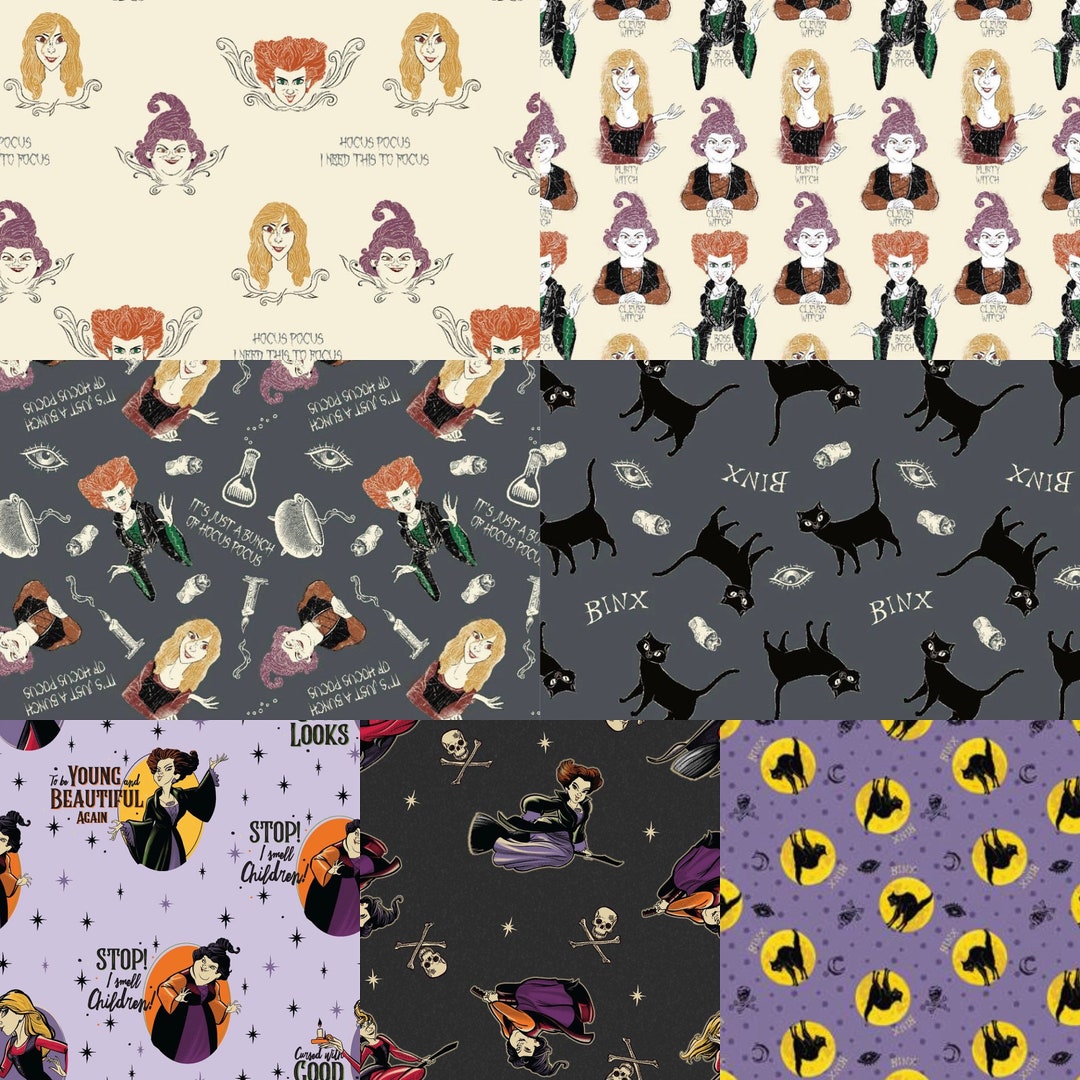 Hocus Pocus Cotton Fabric Fat Quarter - Etsy