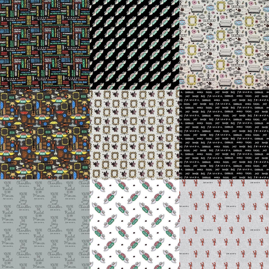 Friends Fabric Fat Quarter - Etsy