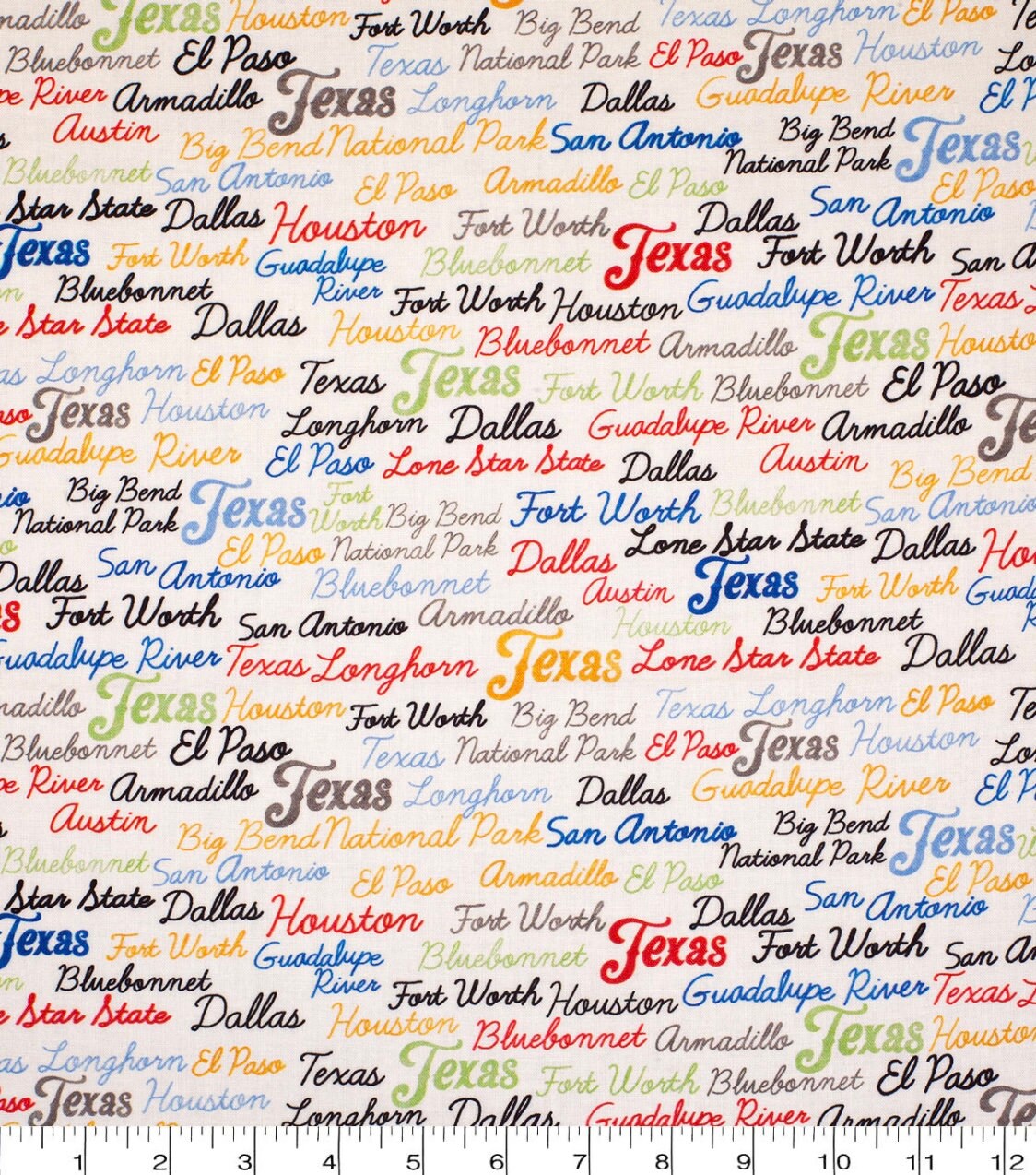 Texas State Cotton Fabric 1/4 Yard - Etsy