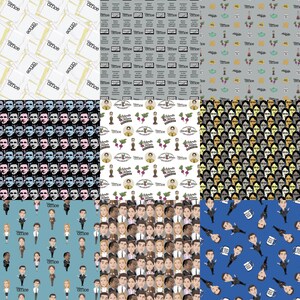The Office Cotton Fabric Fat Quarter - Etsy