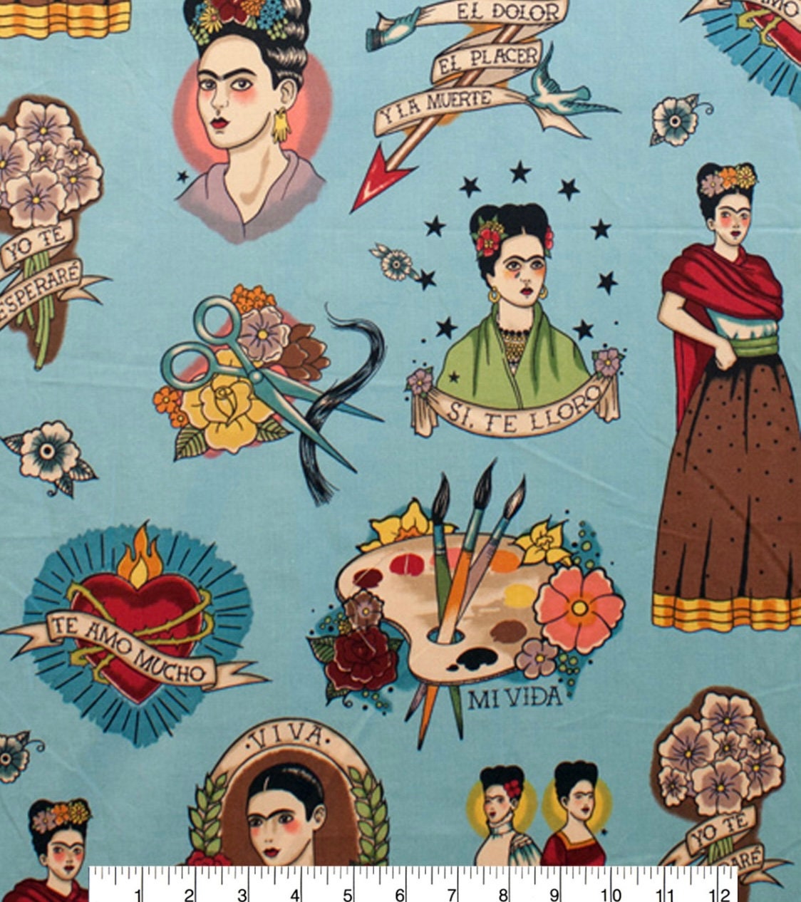 Frida Premium Cotton Fabric 1/4 Yard - Etsy