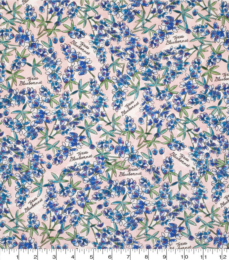 Texas State Cotton Fabric 1/4 Yard | Etsy