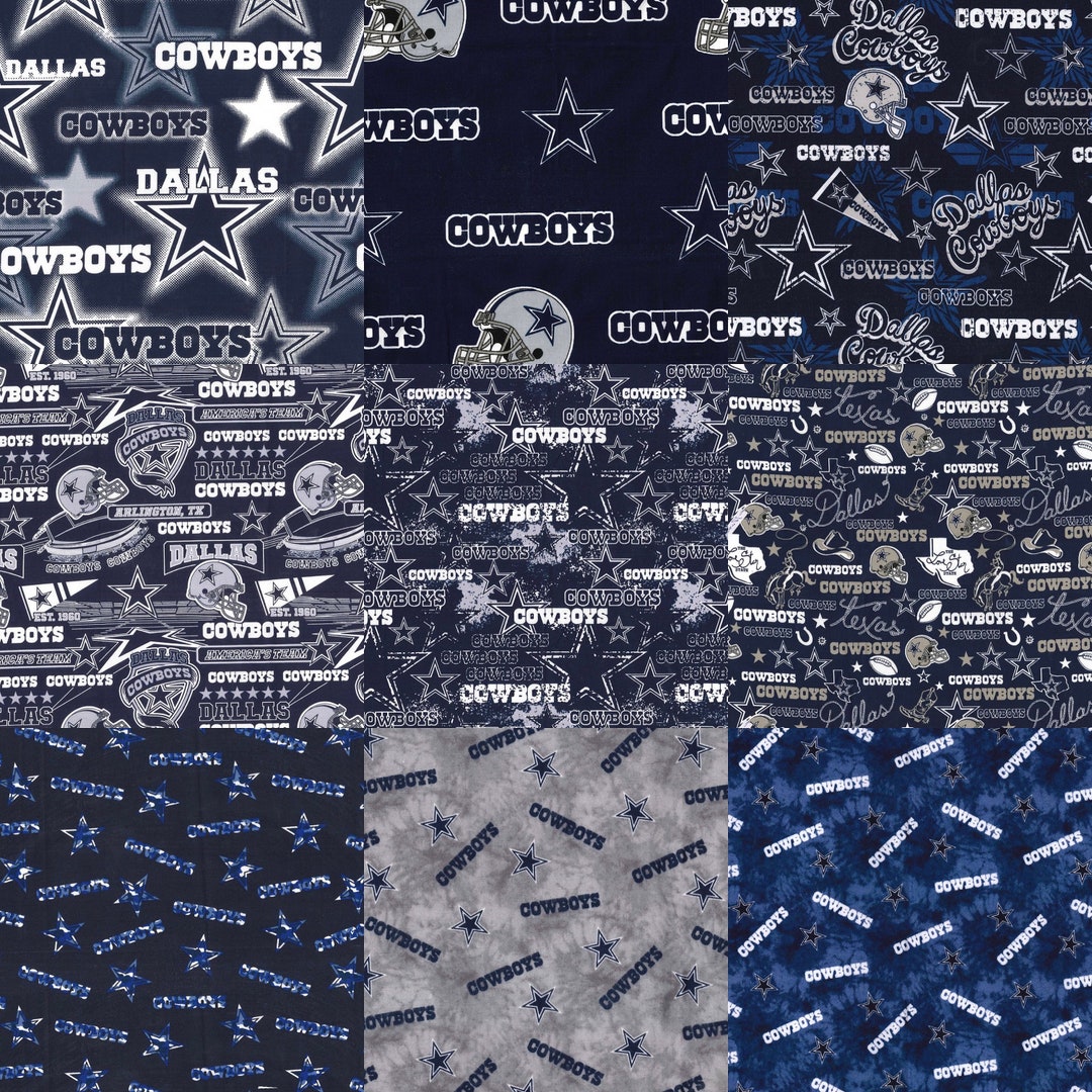 NFL Dallas Cowboys Cotton Fabric 1/4 Yard - Etsy