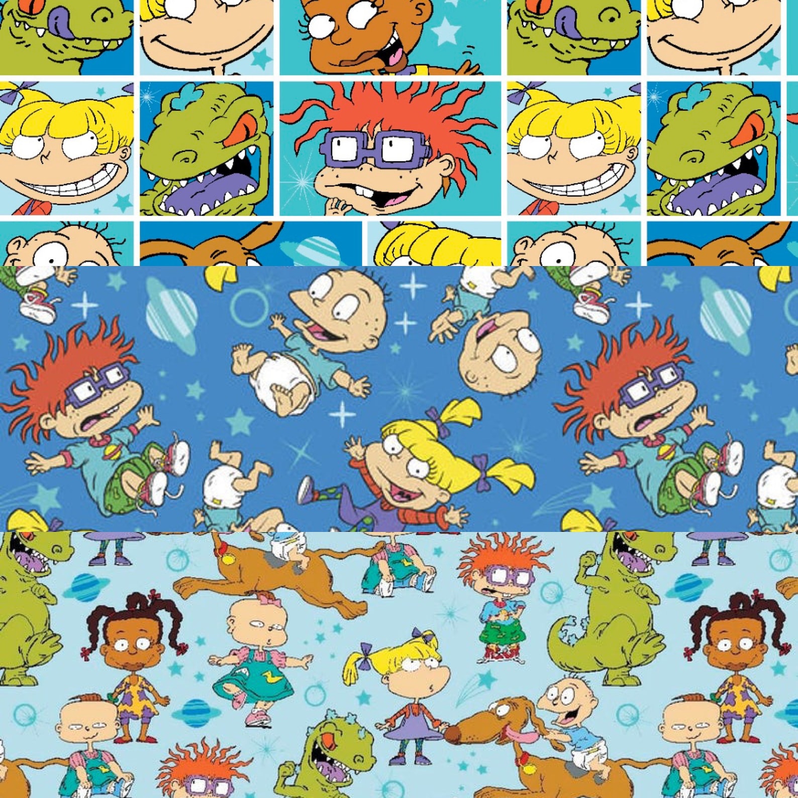 Rugrats Cotton Fabric Fat Quarter - Etsy