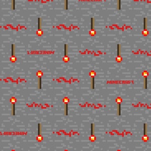 Minecraft Cotton Fabric Fat Quarter - Etsy