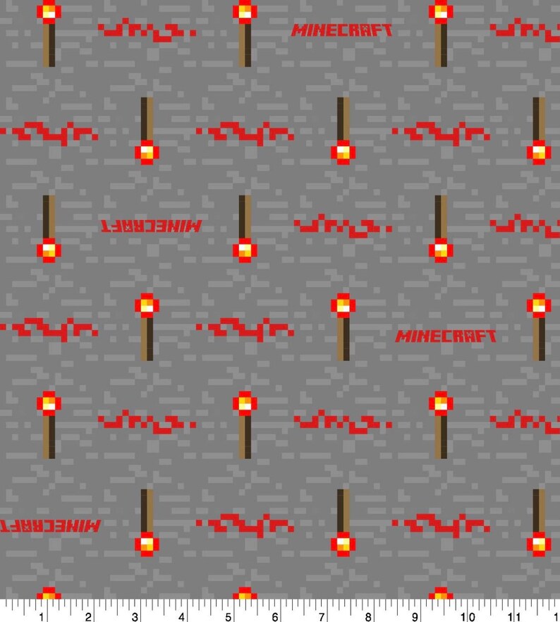 Minecraft Cotton Fabric Fat Quarter - Etsy