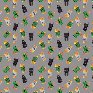 Minecraft Cotton Fabric Fat Quarter - Etsy
