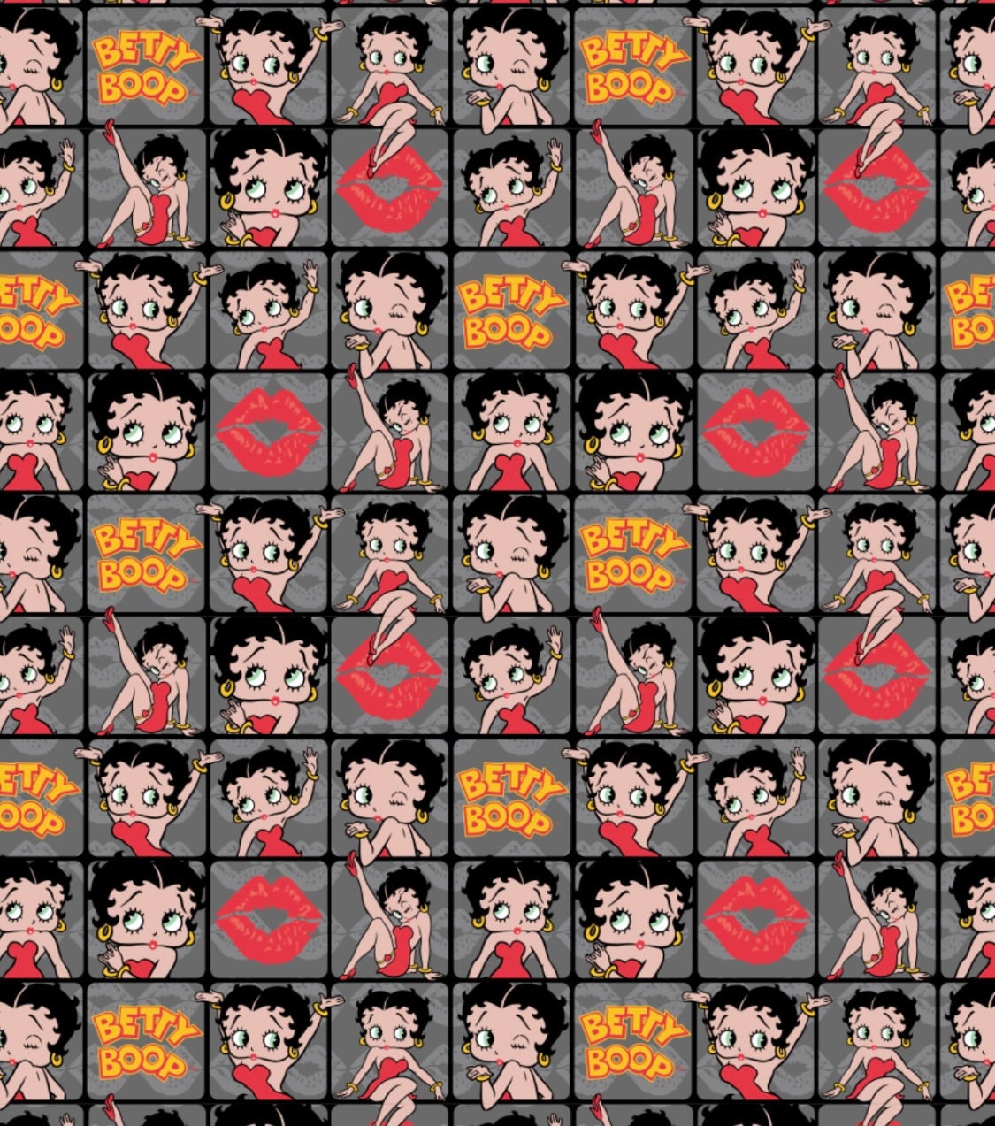 Betty Boop Cotton Fabric Fat Quarter - Etsy