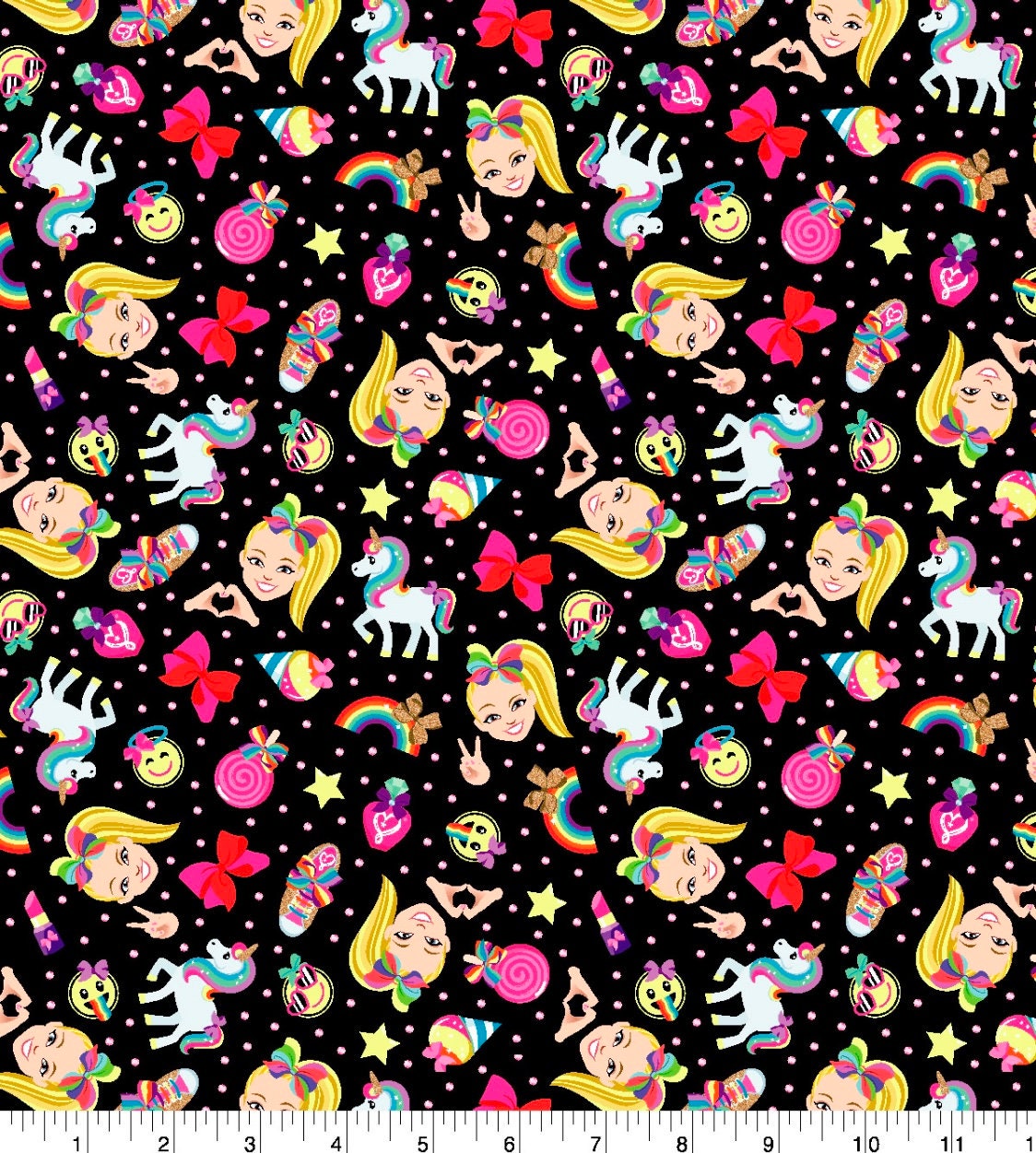 Jojo Siwa Cotton Fabric 1/4 Yard - Etsy