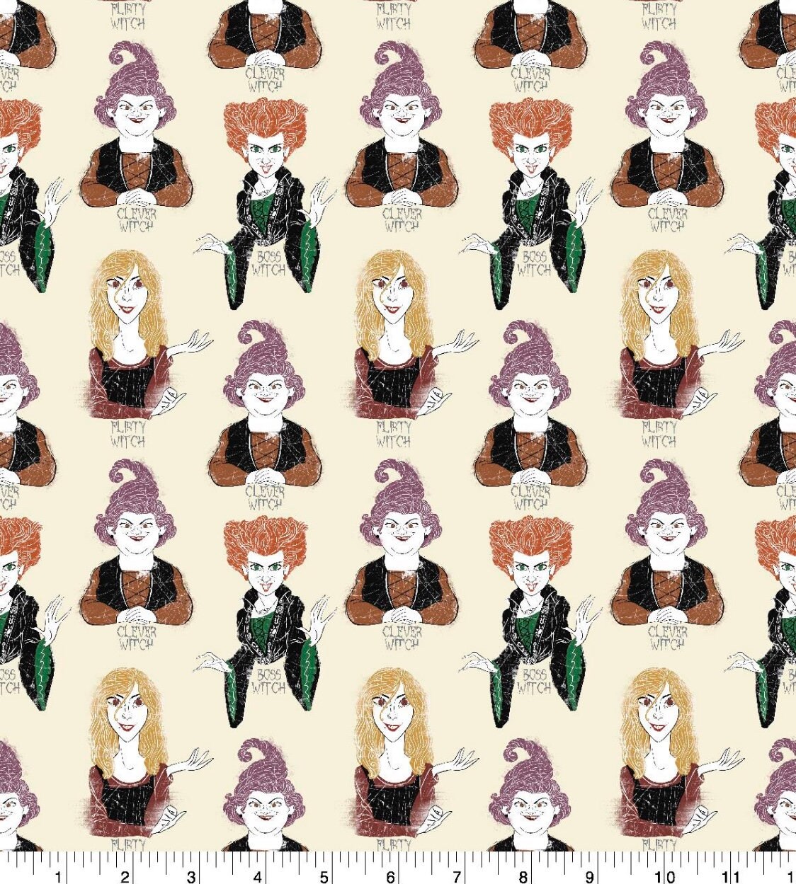 Hocus Pocus Cotton Fabric Fat Quarter - Etsy
