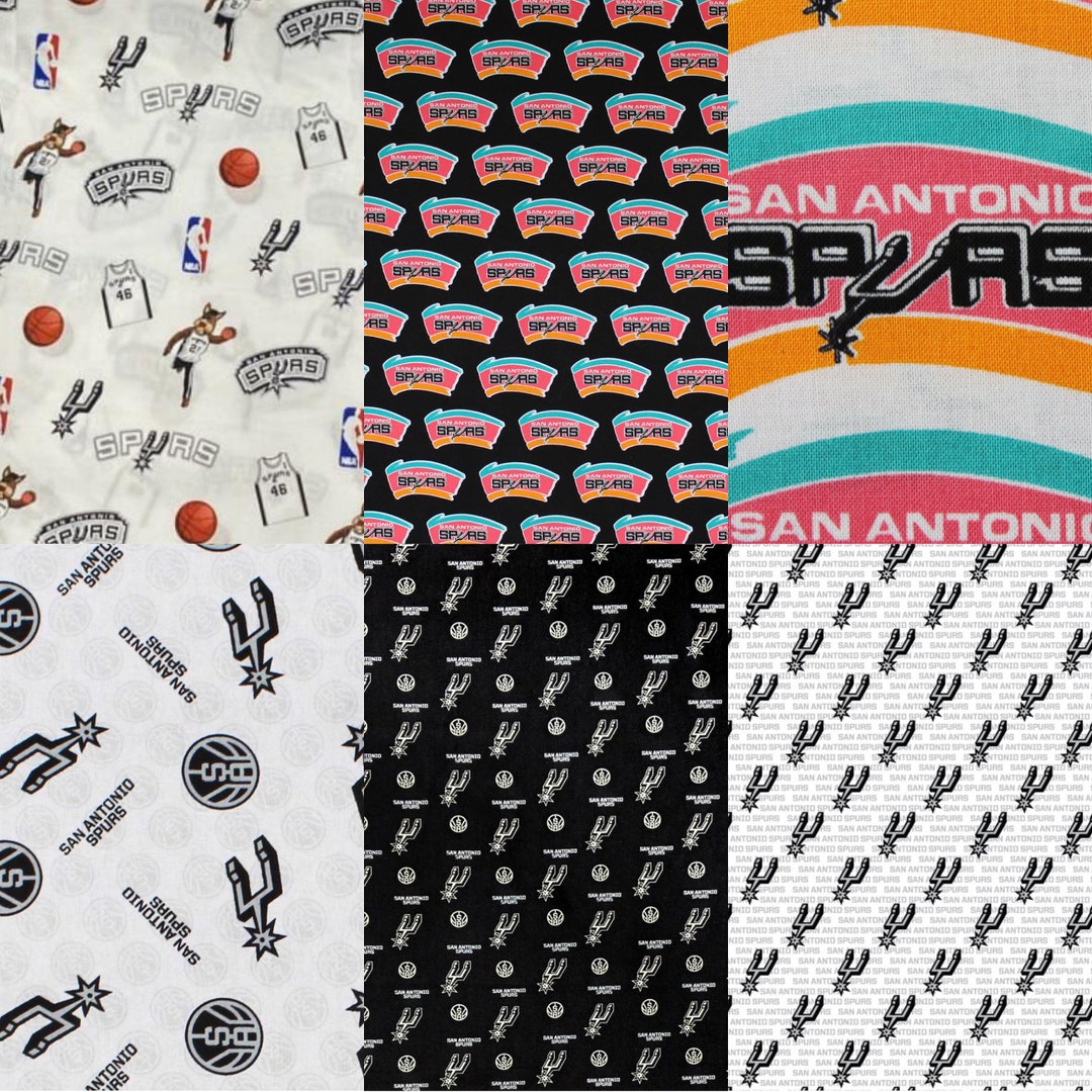 NBA San Antonio Spurs Cotton Fabric 1/4 Yard - Etsy