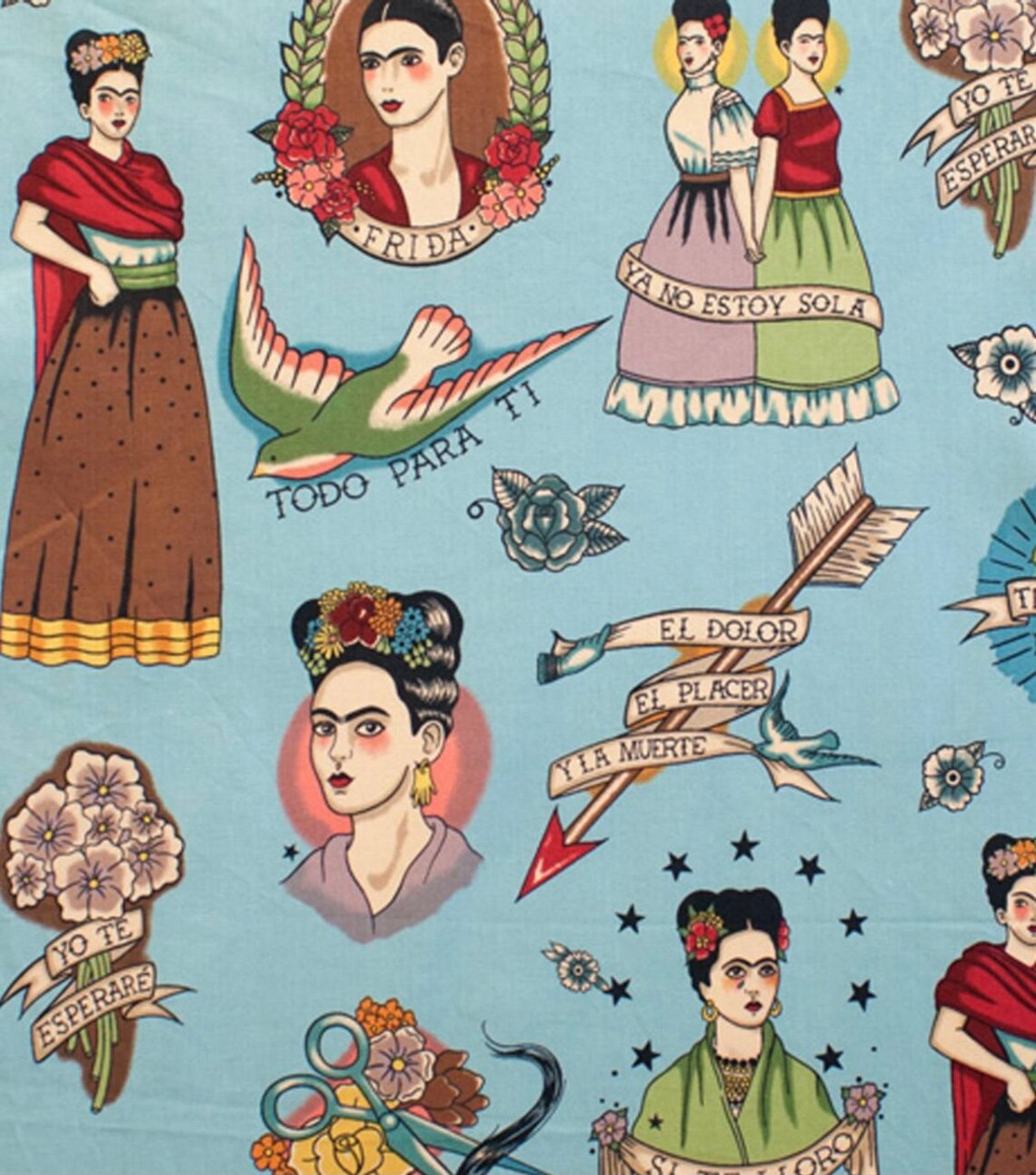 Frida Premium Cotton Fabric 1/4 Yard - Etsy