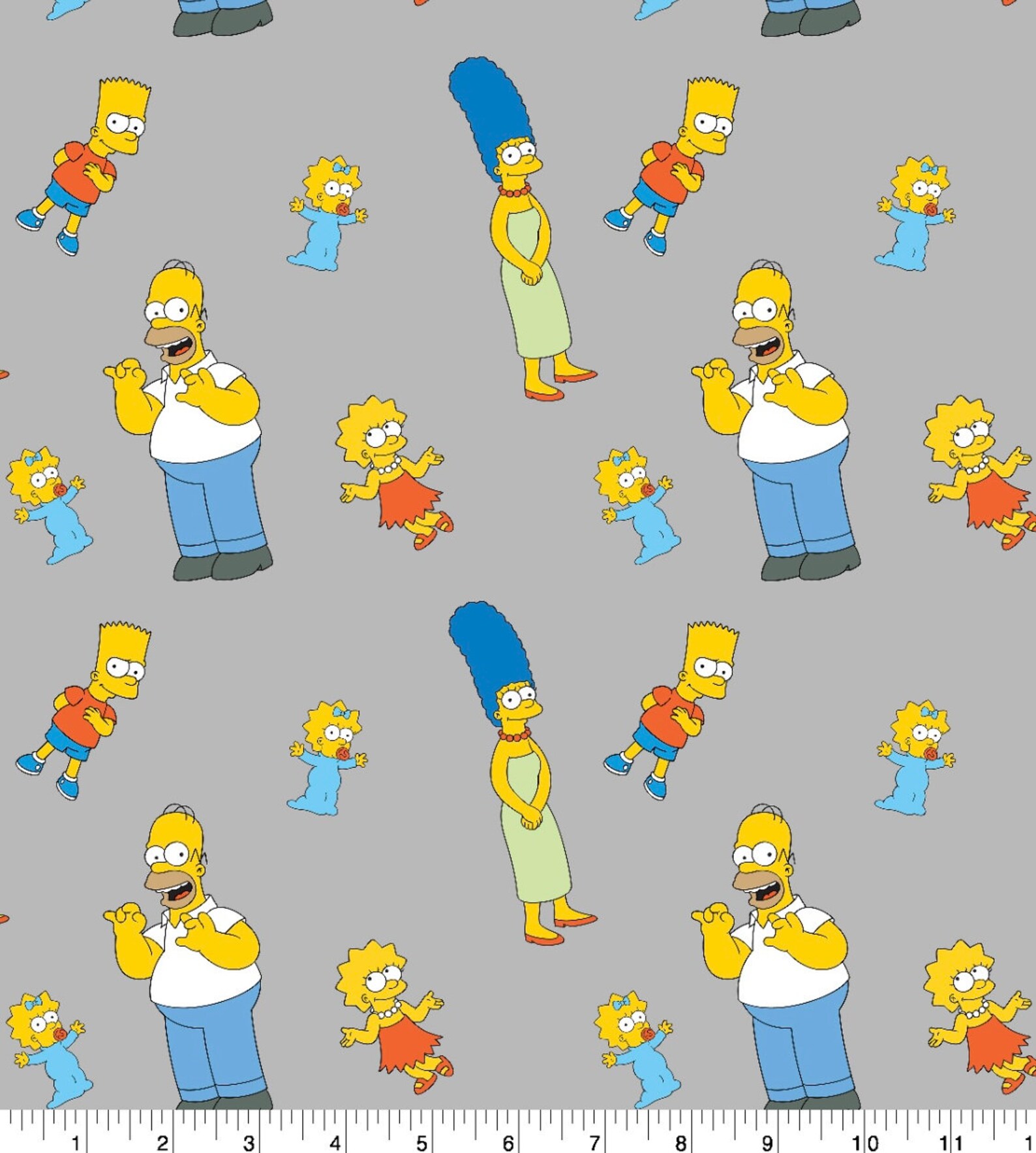 The Simpsons Cotton Fabric Fat Quarter - Etsy Canada