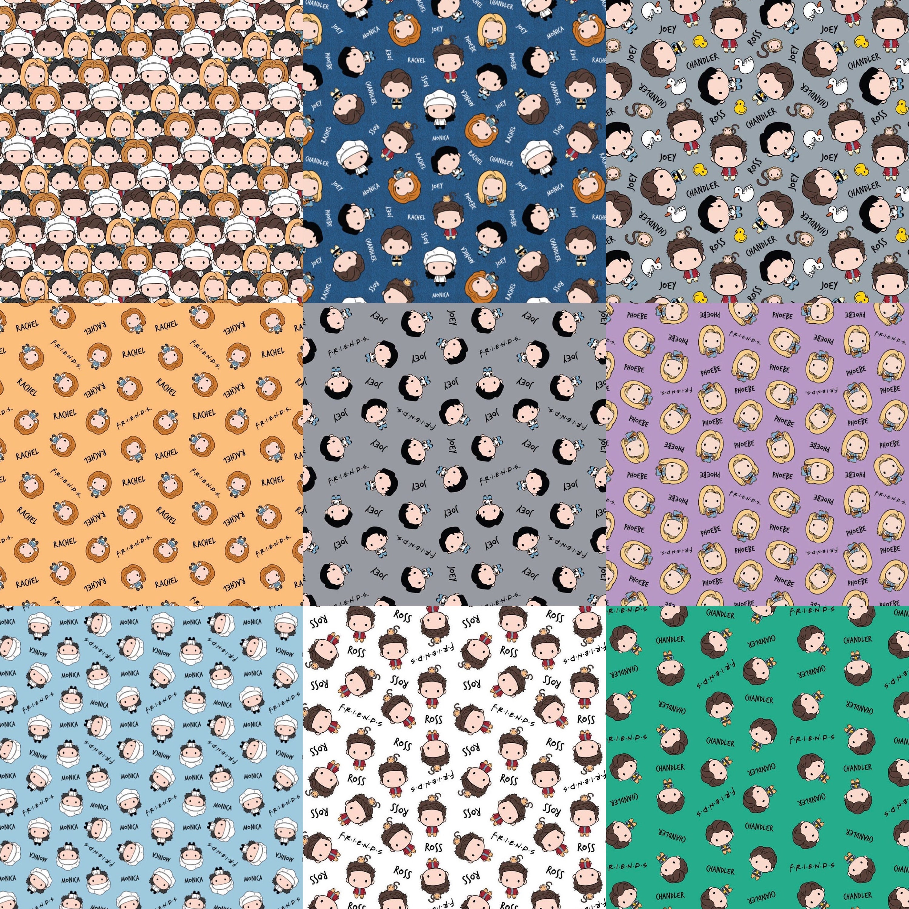 Friends Cotton Fabric 1/4 Yard - Etsy