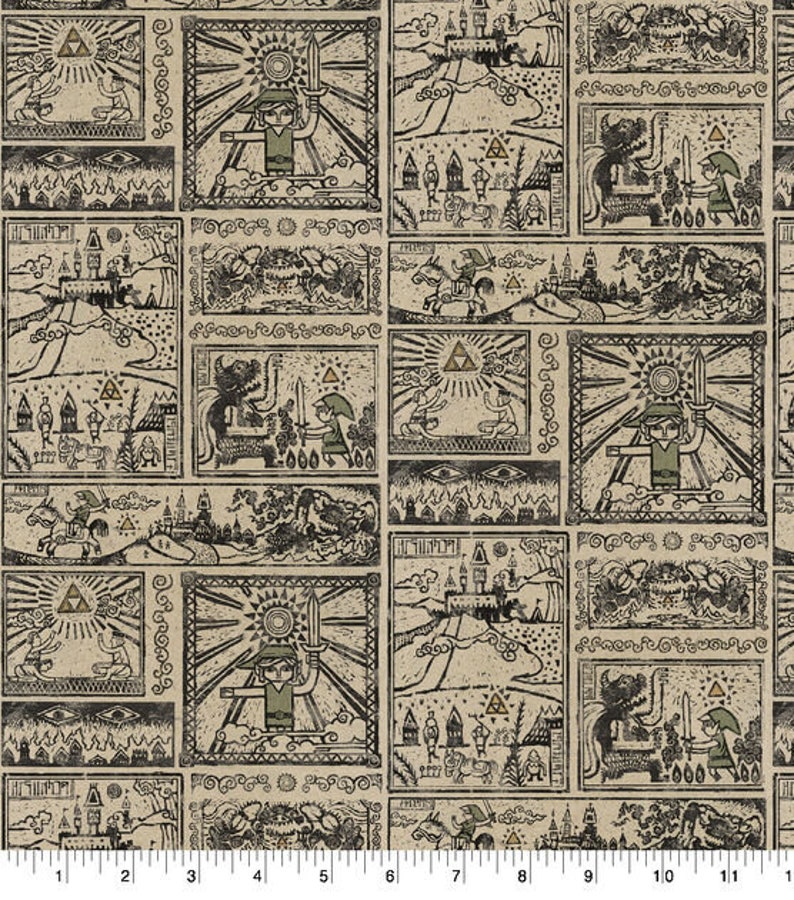 Nintendo the Legend of Zelda Cotton Fat Quarter - Etsy