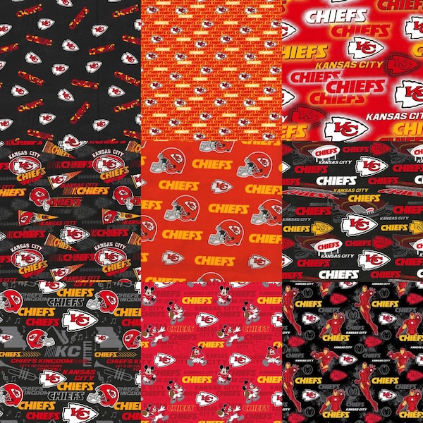 Kansas City Chiefs Fabric - Etsy