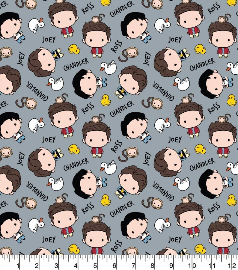 Friends Cotton Fabric 1/4 Yard - Etsy