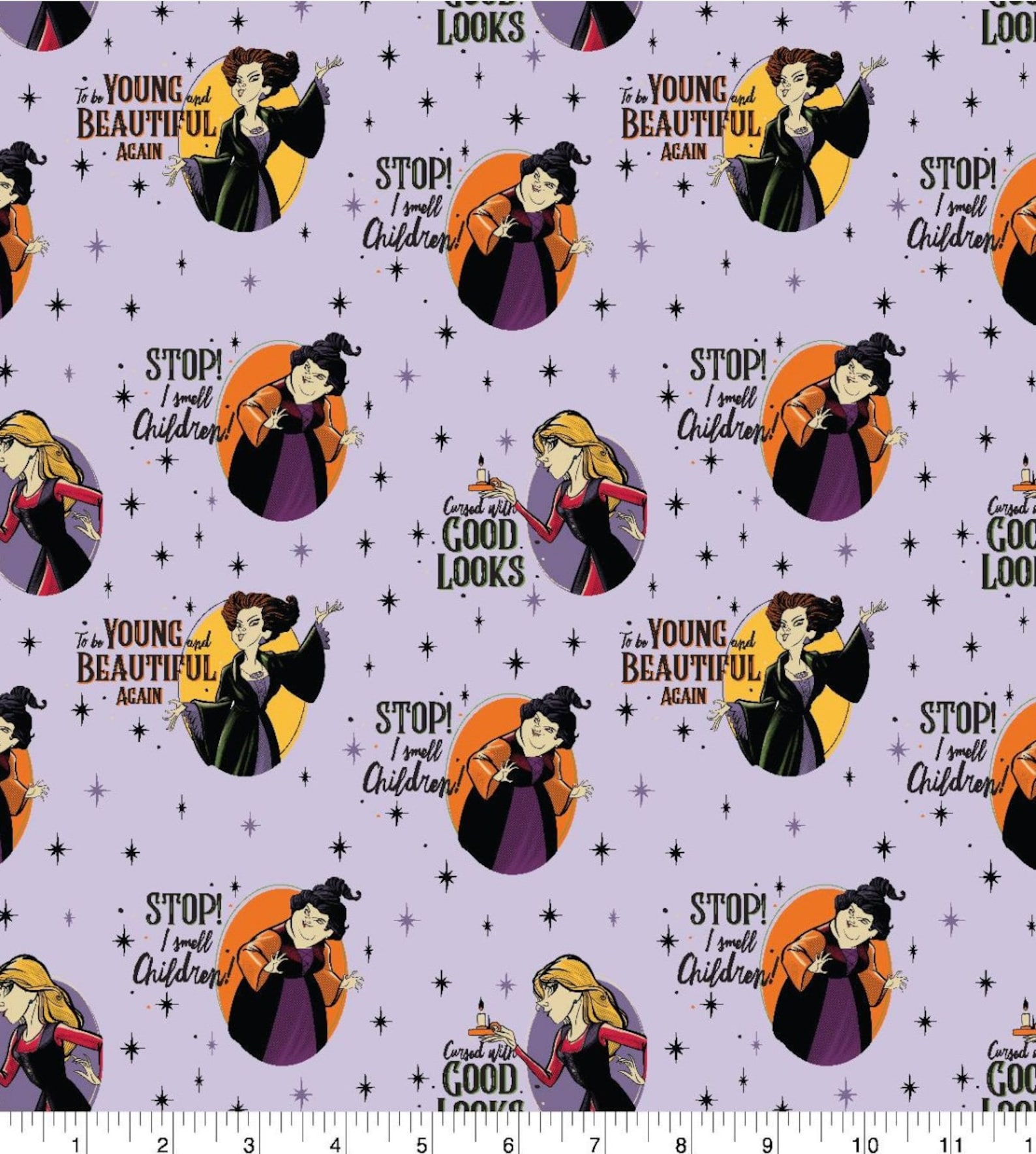 Hocus Pocus Cotton Fabric Fat Quarter - Etsy