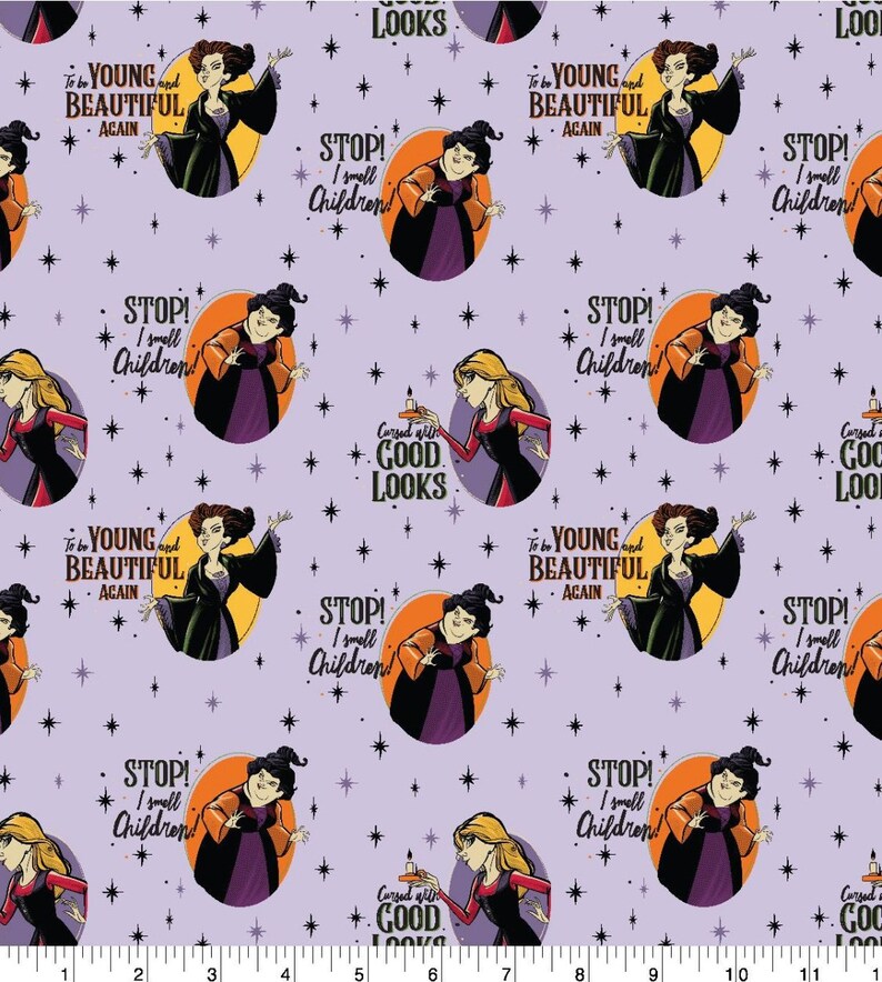 Hocus Pocus Cotton Fabric Fat Quarter - Etsy