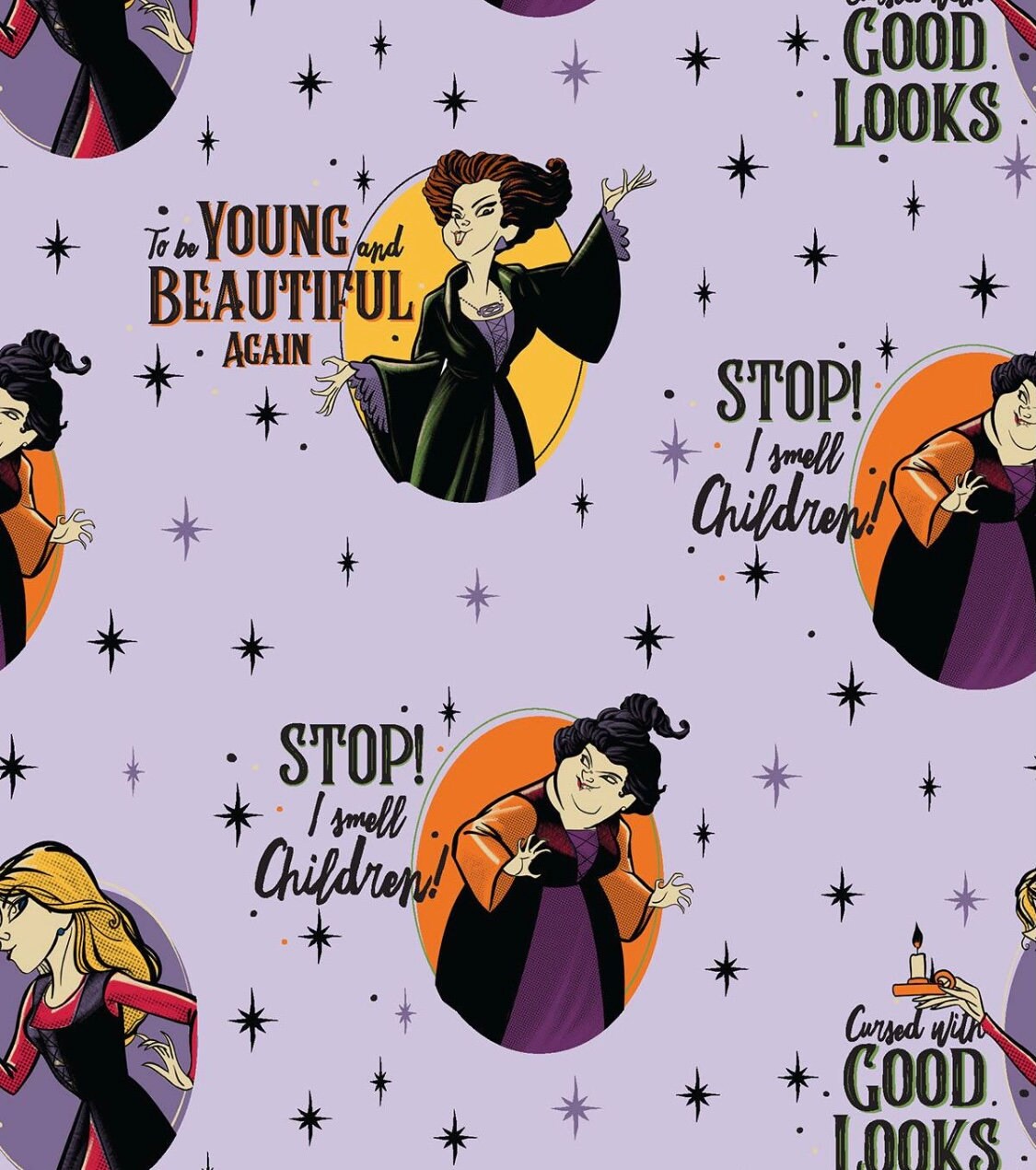 Hocus Pocus Cotton Fabric Fat Quarter - Etsy