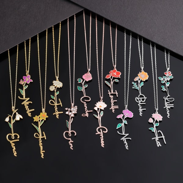 Flower Necklace - Etsy